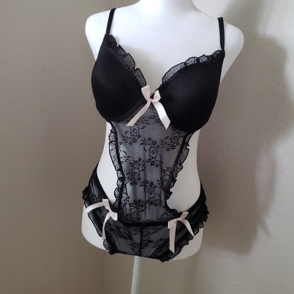 Intimates And Sleepwear Just In New Sexy Black Lace Teddy Poshmark